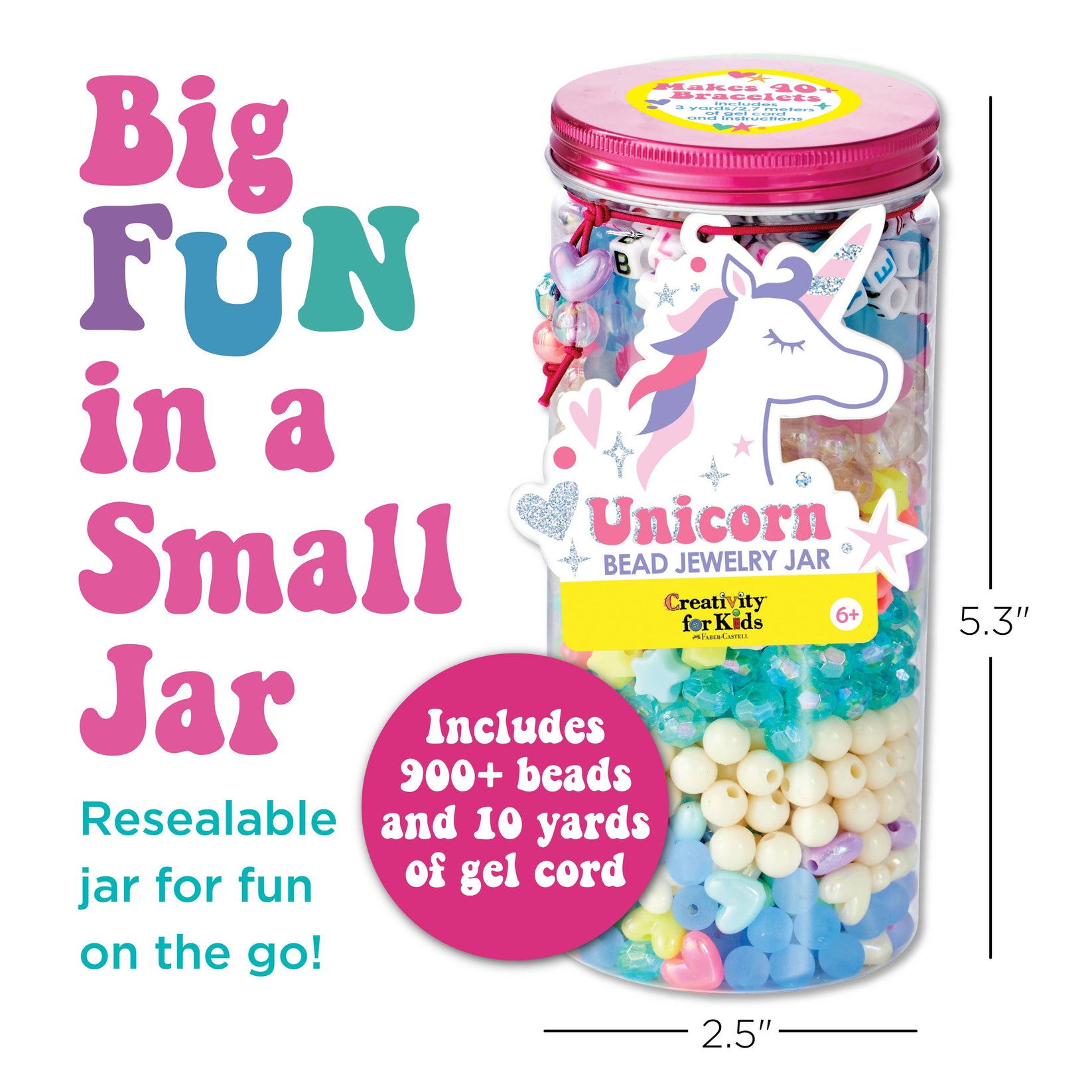 Creativity for Kids - Bead Jewelry Jar Unicorn - DIY Bracelet Craft Ki ...